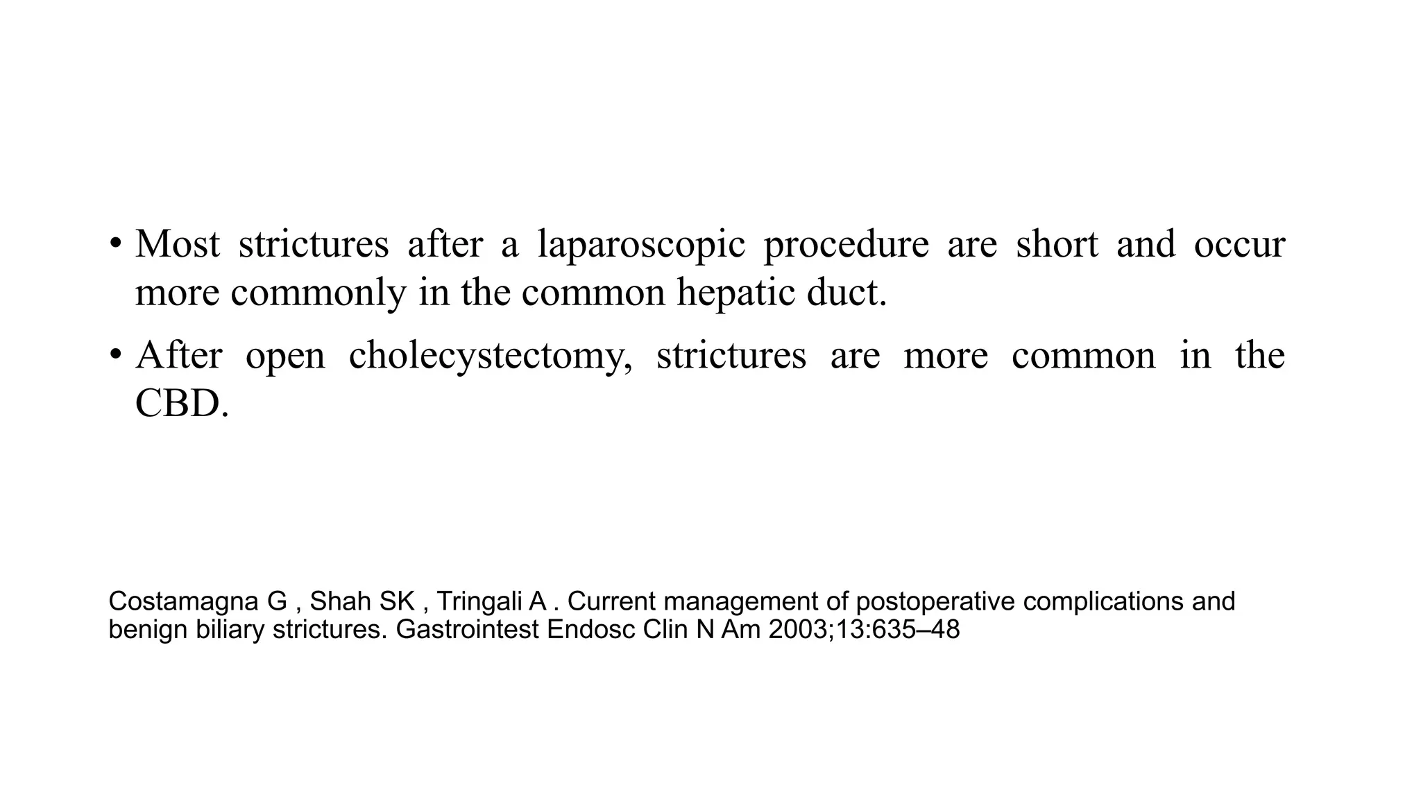 Management of Benign Biliary Stricture | PPTX