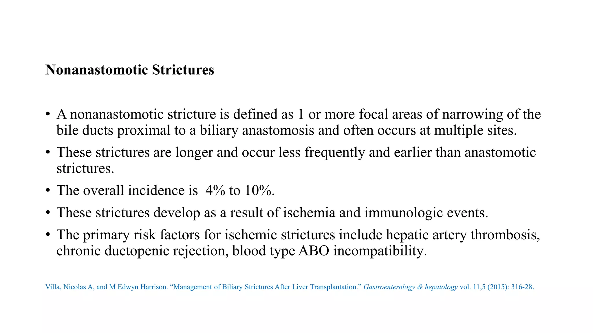 Management of Benign Biliary Stricture | PPTX