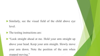 Commonly used adapted test for assessment for low vision | PPTX