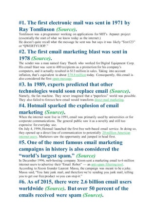 Email marketing | DOCX | Email | Internet