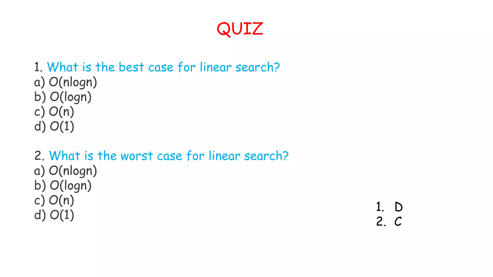 Linear Search | PPTX