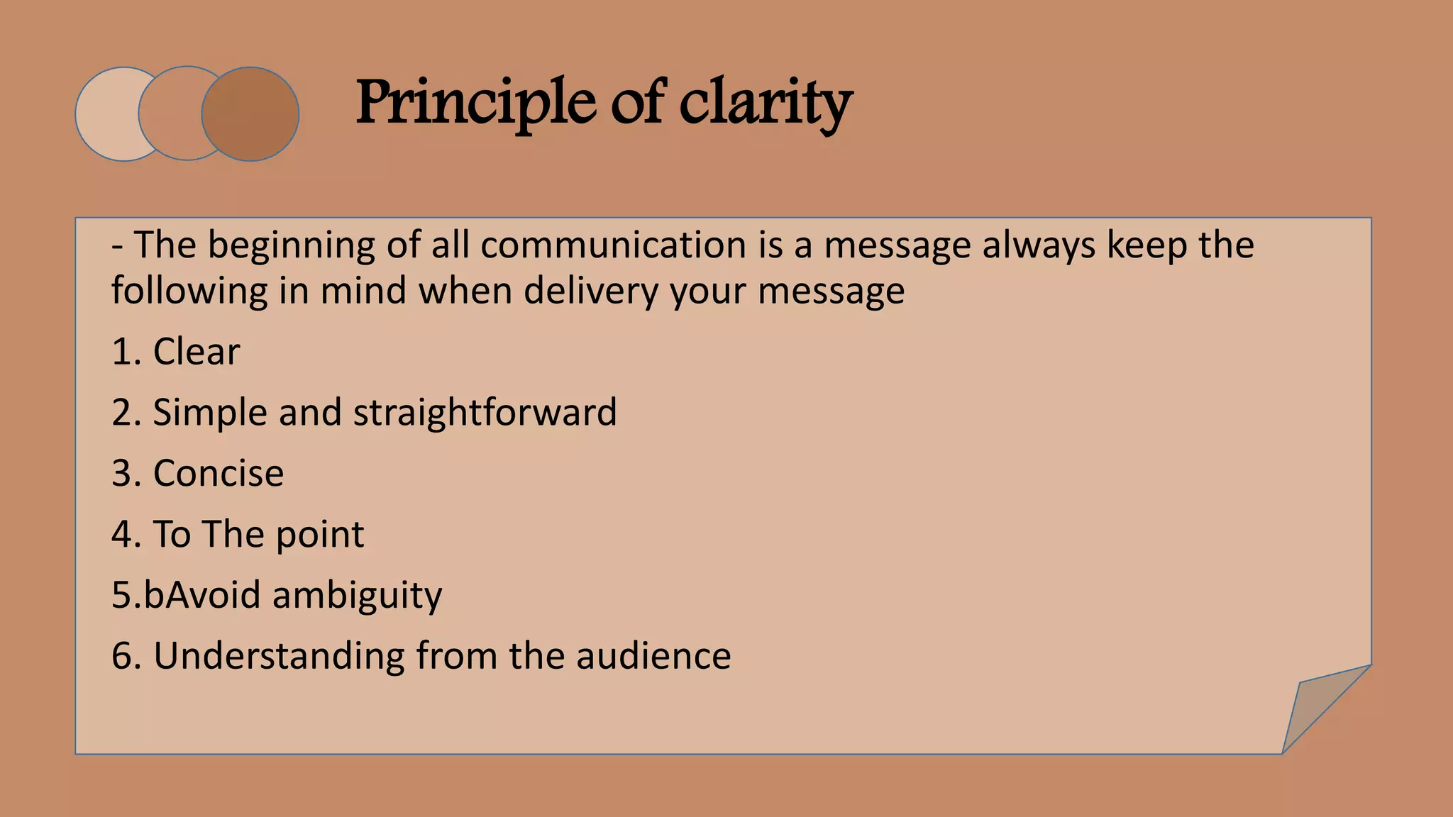 Seven principle of effective communication | PPTX
