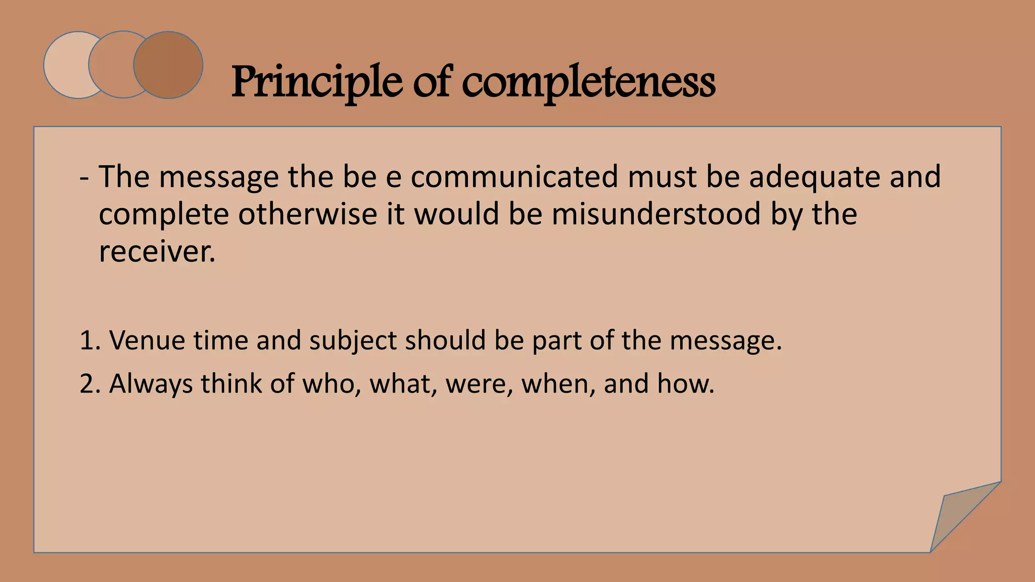 Seven principle of effective communication | PPTX