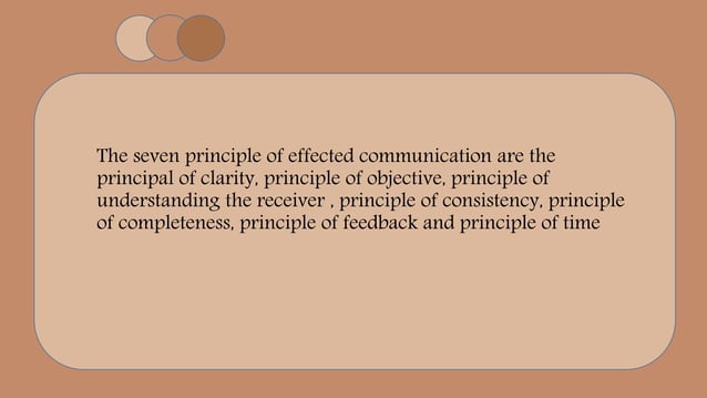 Seven principle of effective communication | PPT