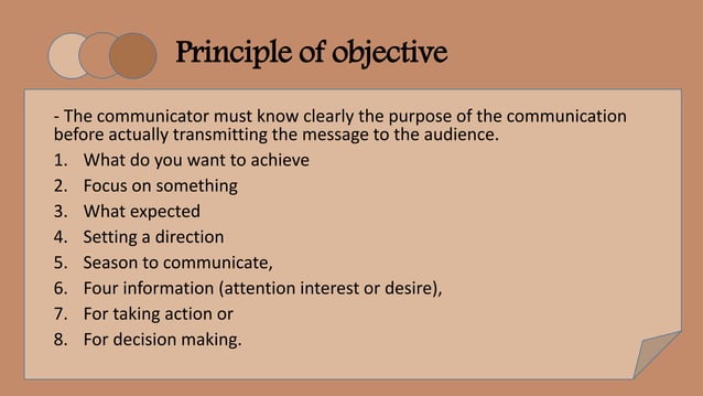 Seven principle of effective communication