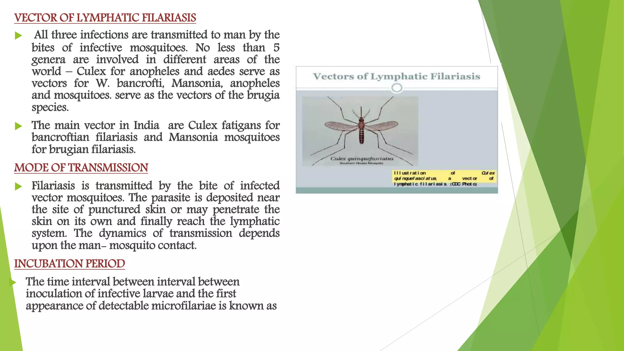 Epidemiology, control and management of FILARIASIS | PPTX