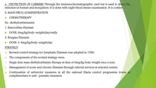 Epidemiology, control and management of FILARIASIS | PPTX