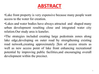 Lake front development at kanelav Godhra | PPTX