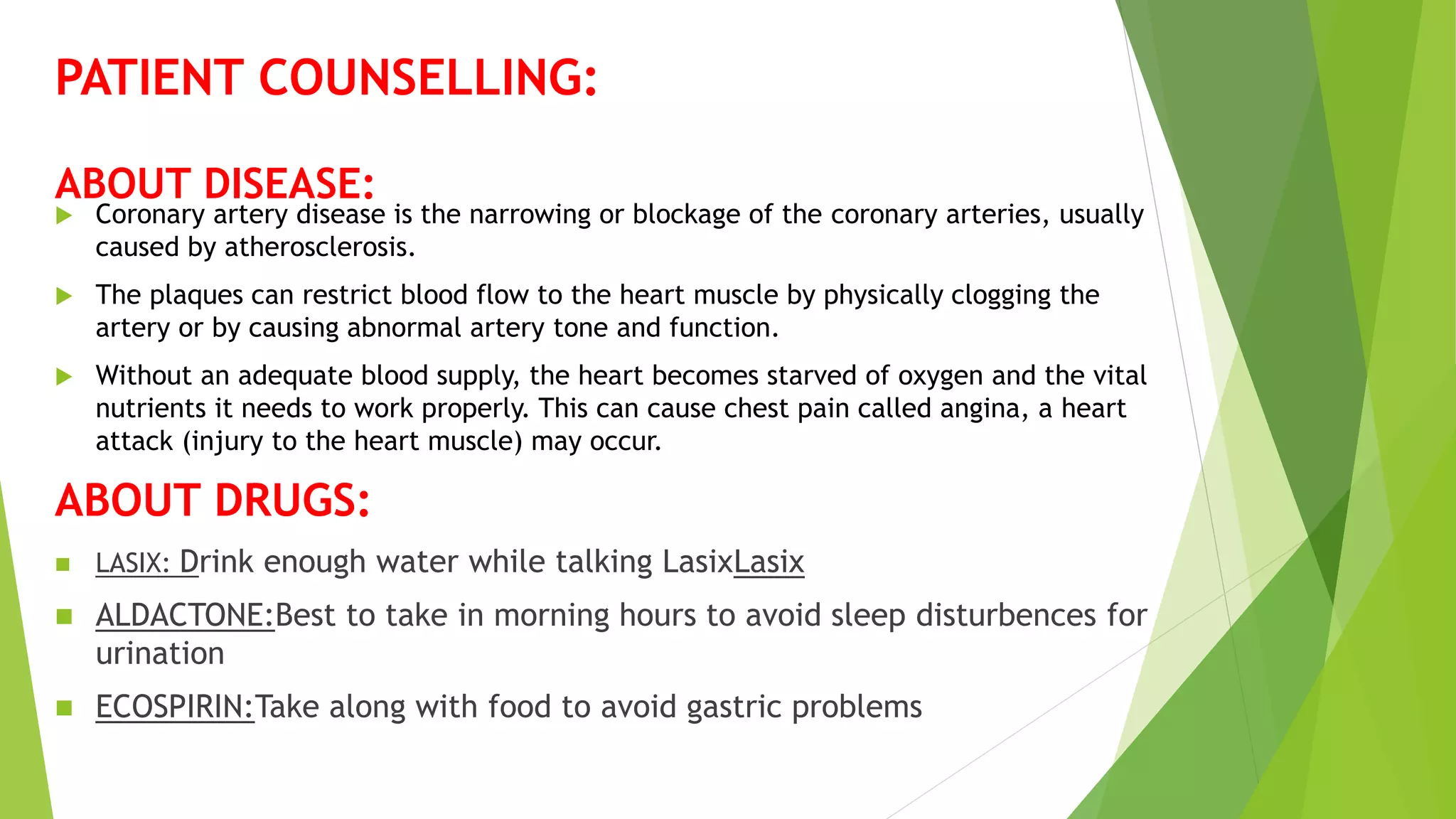 Case presentation on coronary artery disease /Coronary Artery Disease ...