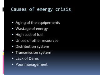 Energy Crisis | PPTX