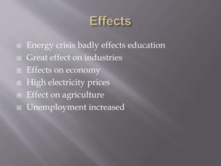 Energy Crisis | PPTX