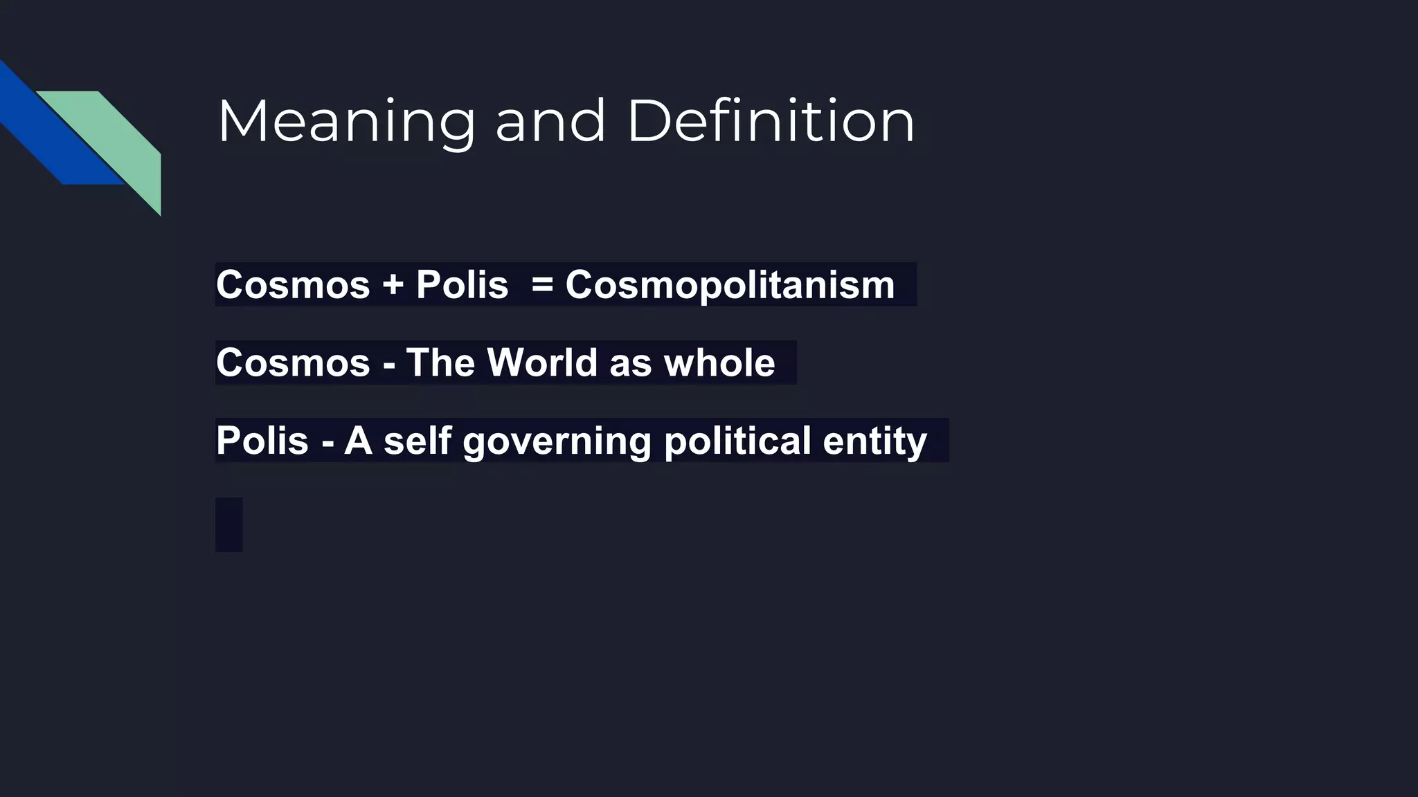Cosmopolitan Sovereignty | PPT