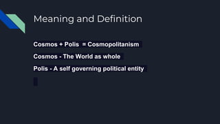Cosmopolitan Sovereignty | PPT