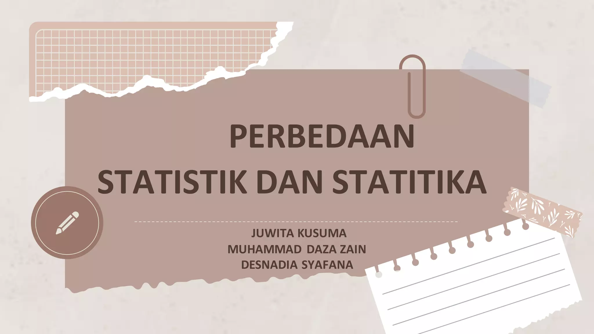 STATISTIK VS STATISTIKA | PPT