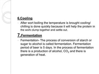 Beer production ppt | PPTX