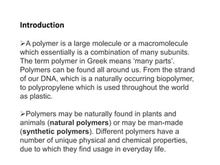 POLYMERS | PPT