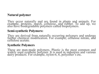 POLYMERS | PPT