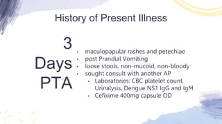 Dengue Fever with Warning Signs | PPT