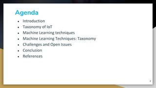 Machine Learning in IOT | PPTX