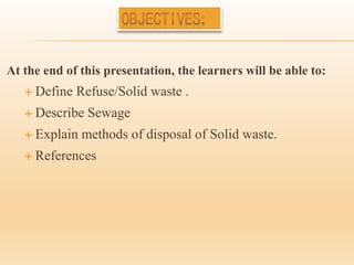 Solid Waste | PPTX