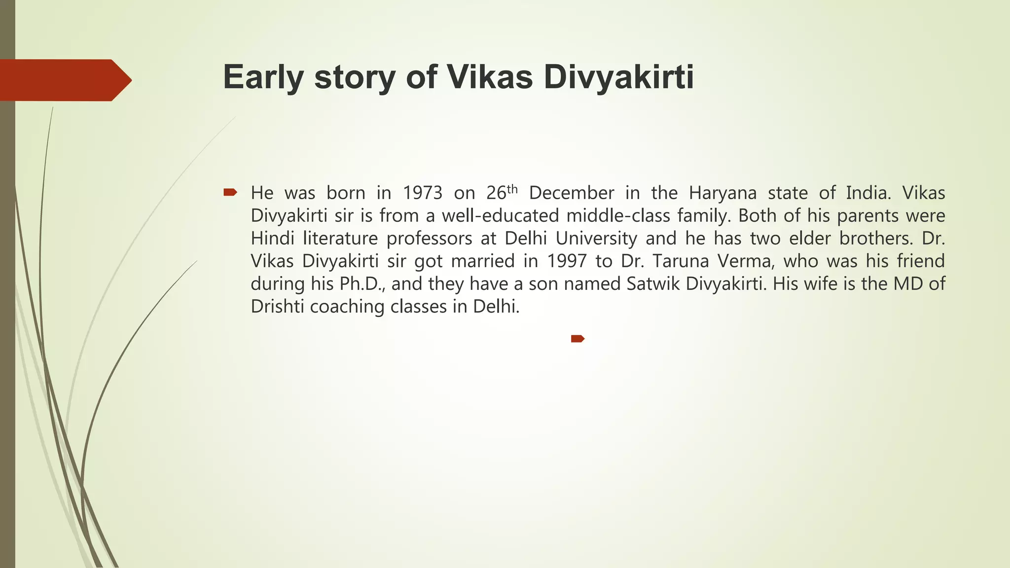 Dr. Vikas Divyakirti – Master of Masters | PPTX