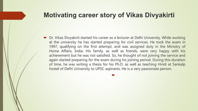 Dr. Vikas Divyakirti – Master of Masters | PPTX