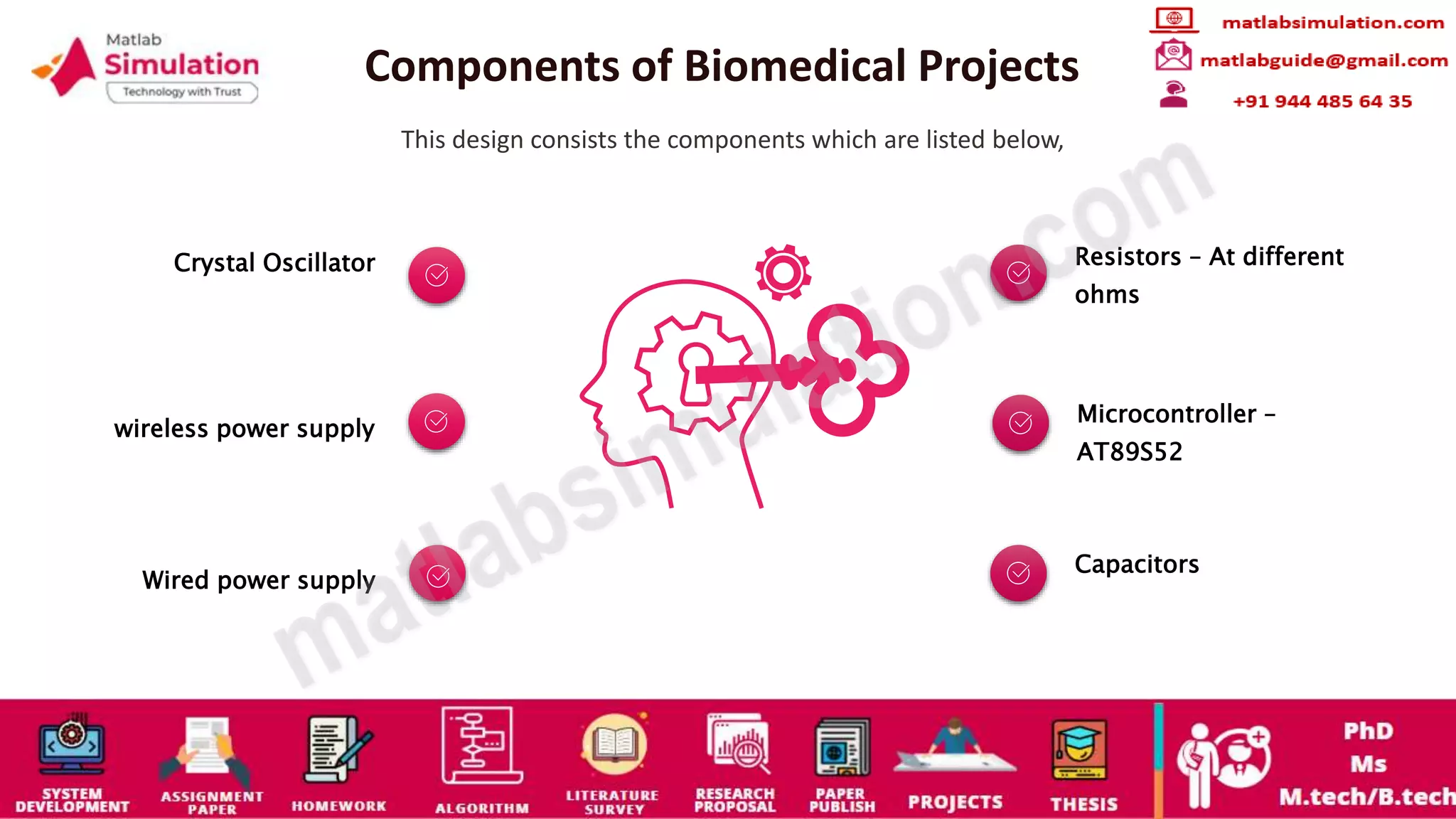 Biomedical Electronics Projects Research Guidance | PPT