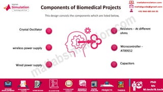 Biomedical Electronics Projects Research Guidance | PPTX