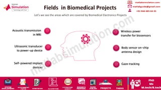 Biomedical Electronics Projects Research Guidance | PPTX