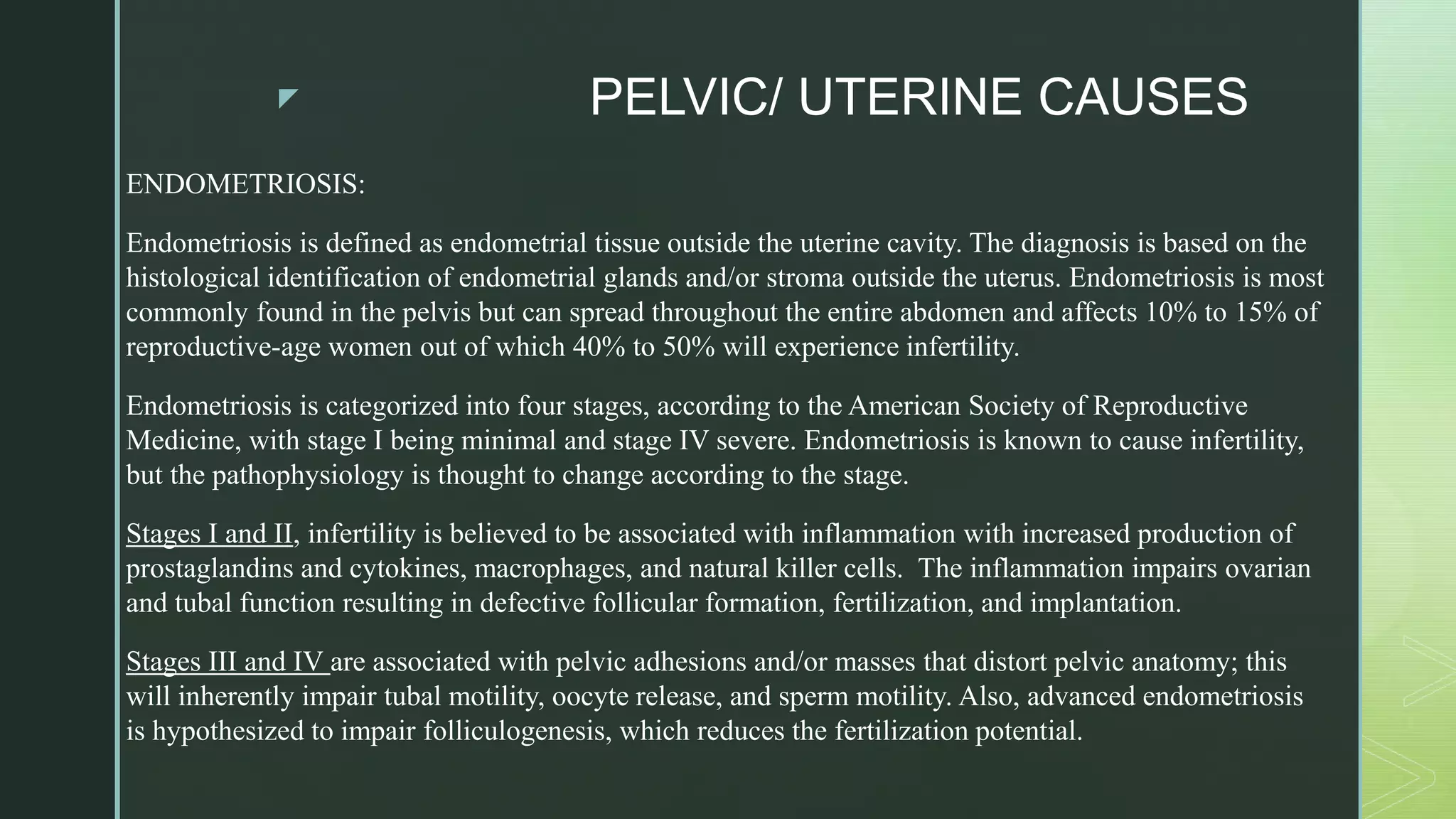 Female infertility and its causes | PPTX