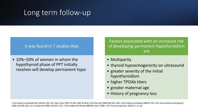 Post-partum thyroiditis (PPT) | PPTX | Thyroid Disorders | Endocrine ...