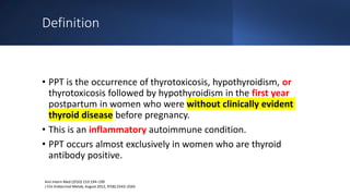 Post-partum thyroiditis (PPT) | PPTX
