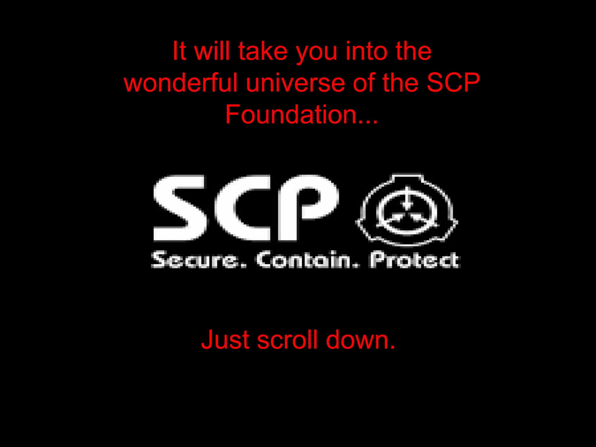 5 Keter-level SCP objects | PPT