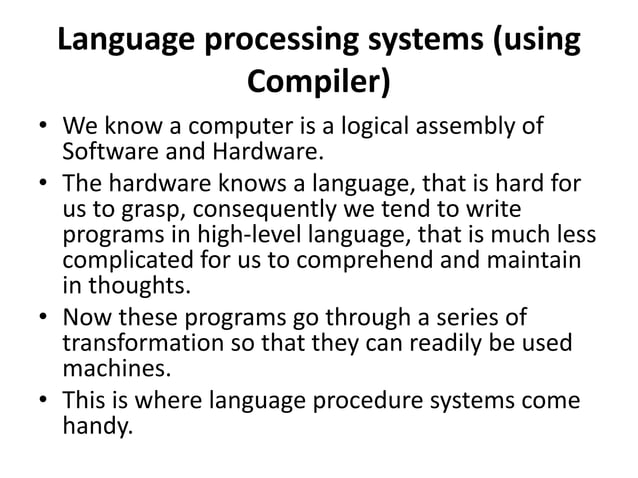 Compiler Design Introduction | PPTX