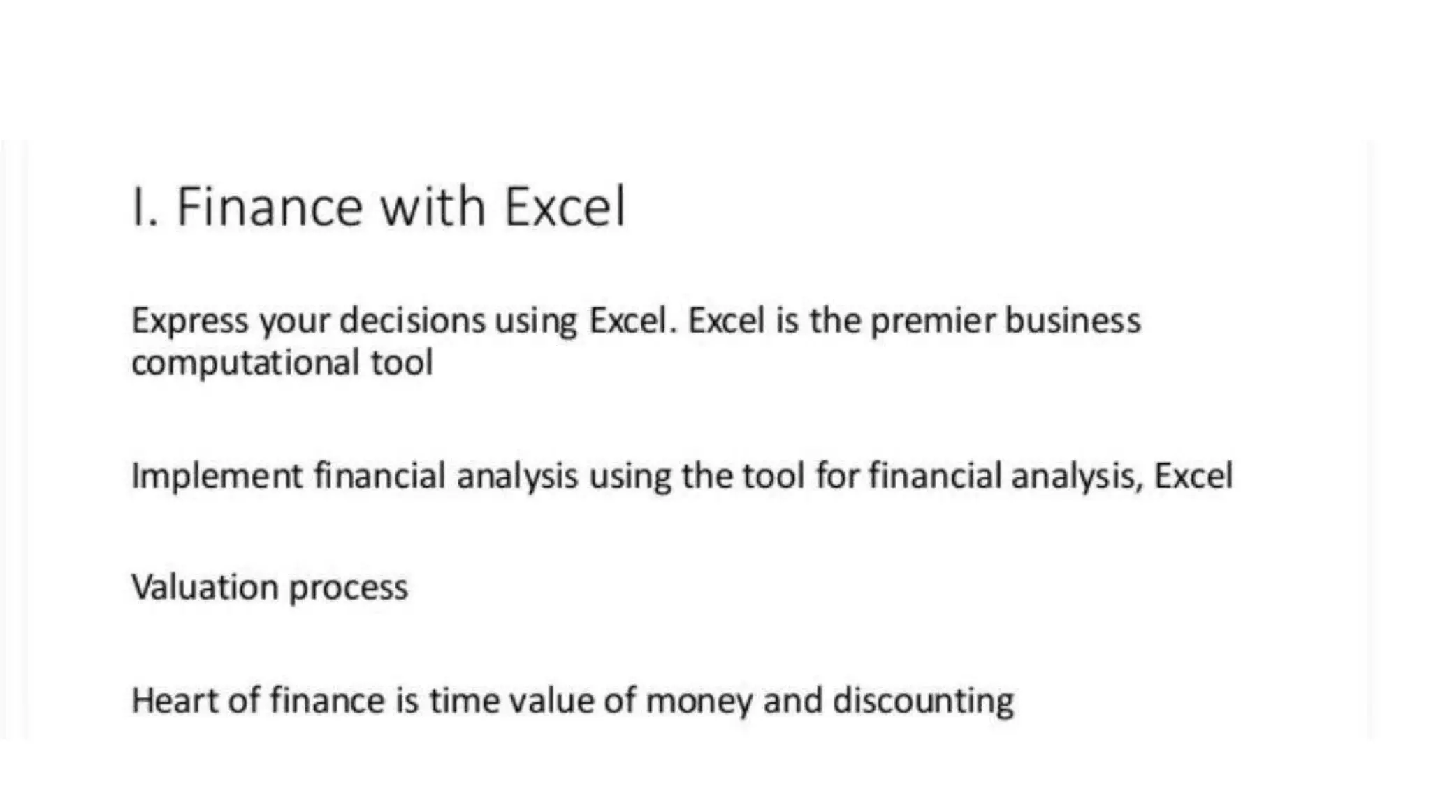 Use of MS Excel in Financial Decision Making | PPTX