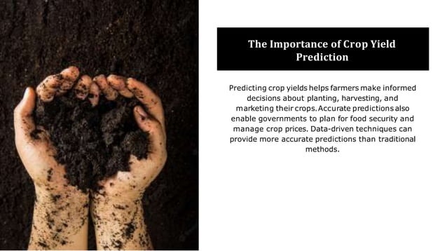 CROP YIELD PREDICTION.pptx | Agriculture | Industries