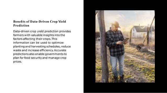 CROP YIELD PREDICTION.pptx | Agriculture | Industries