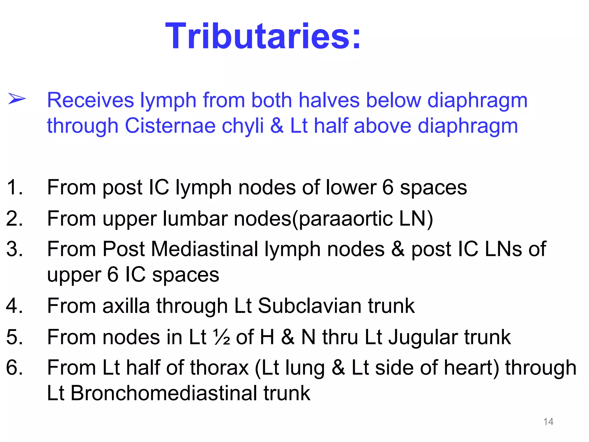 Thoracic duct | PPTX