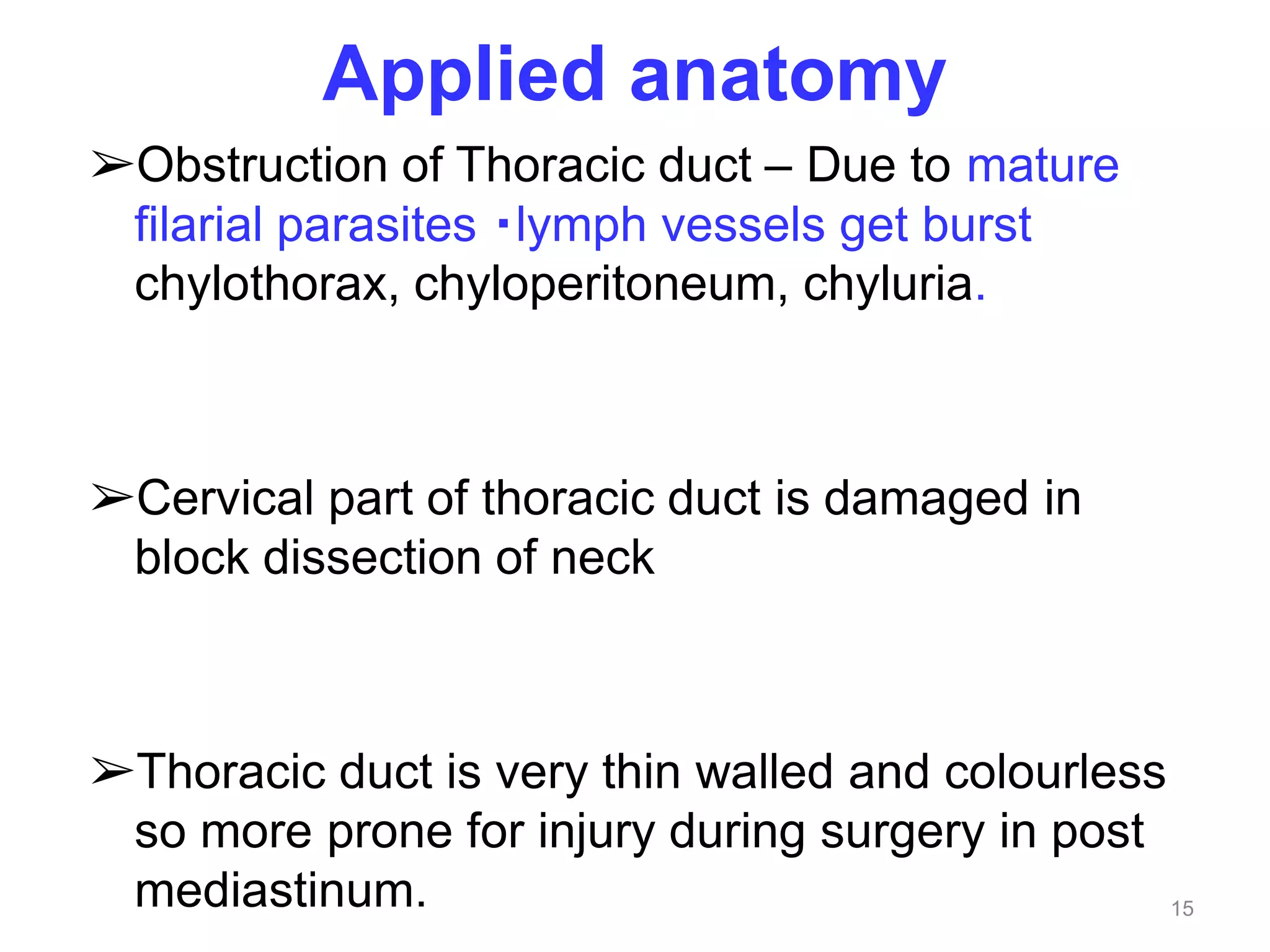 Thoracic duct | PPTX