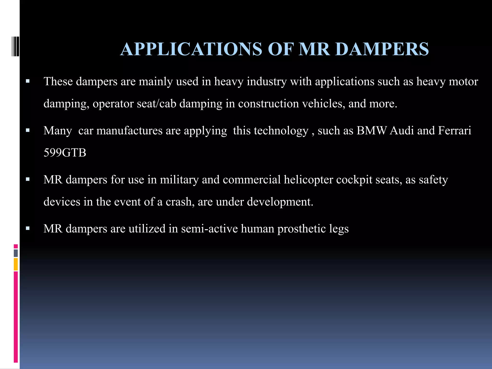 Magnetorheological damping for semiactive suspension system.ppt