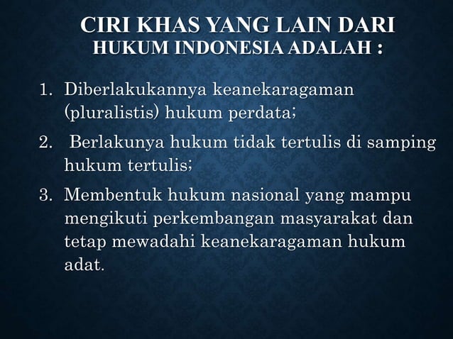 Ppt Sistem Hukum Indonesiapptx 