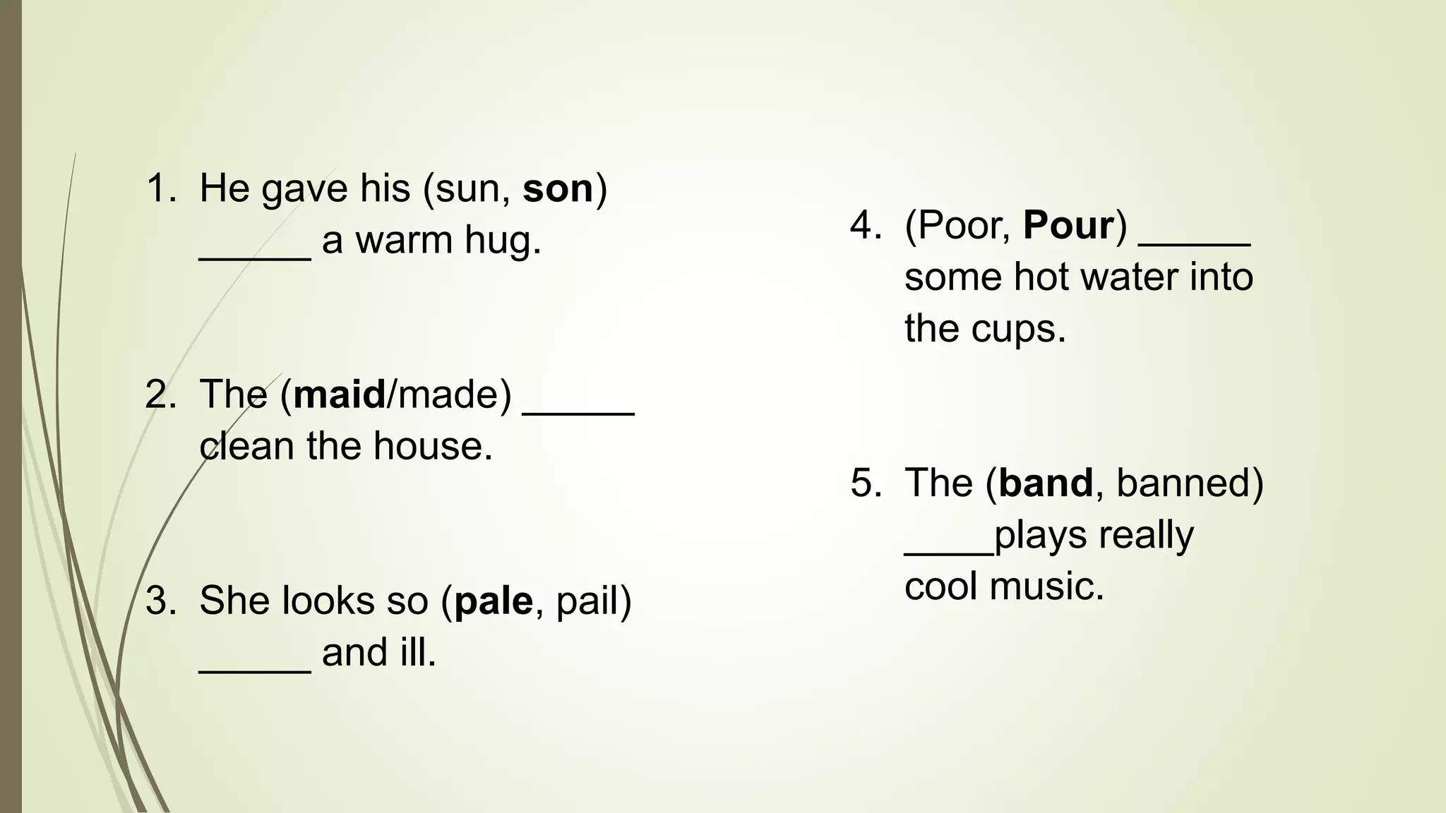 HOMOPHONES | PPT