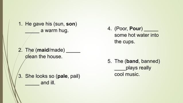 HOMOPHONES | PPT
