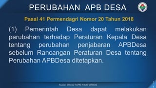 PPT. PERUBAHAN APBDESA.pptx