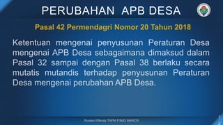 PPT. PERUBAHAN APBDESA.pptx