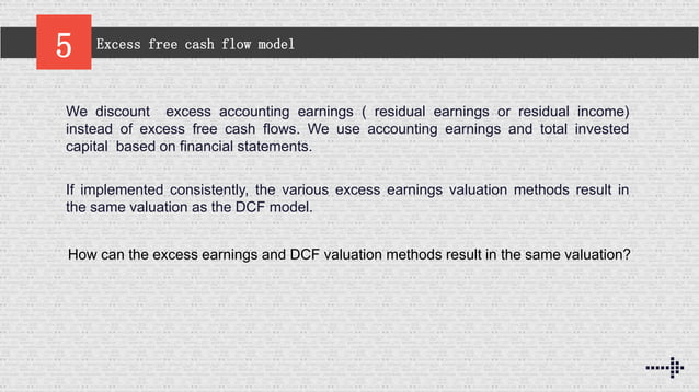 Cash flow model | PPT
