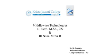 Middle ware Technologies | PPT