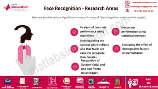Face Recognition MATLAB Final Year Project Research Topics | PPT