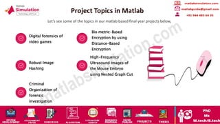 Final Year Projects Based on MATLAB Research Assistance | PPT