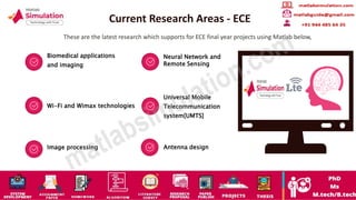 Final Year Projects for ECE Using MATLAB Research Guidance | PPTX